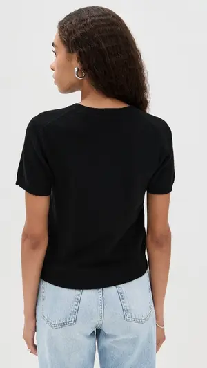 Vince Crew Neck Cashmere Blend Tee