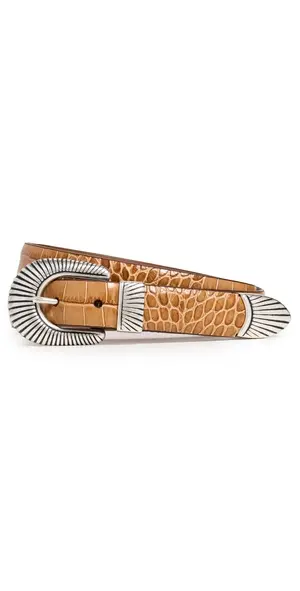 Anderson's Semi Western Cowhide Belt - Brown