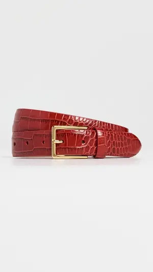 Anderson's Narrow Croc-embossed Belt