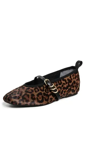 Rag & Bone Spire Leopard Print Mary Janes - Lephc