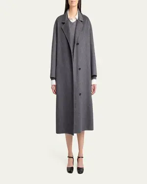 THE ROW Gustaf Cashmere-silk Single-breasted Coat
