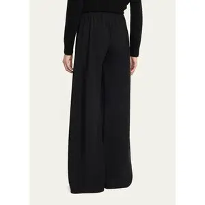 THE ROW Gala Wide-leg Pants - Black