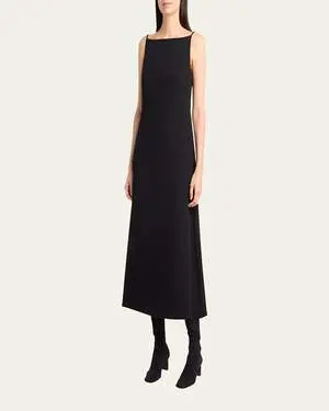 THE ROW Seraphina High-neck Midi Dress