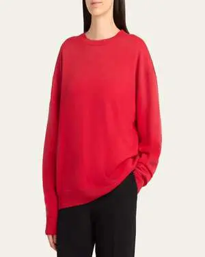 THE ROW Leora Cashmere Crewneck Sweater