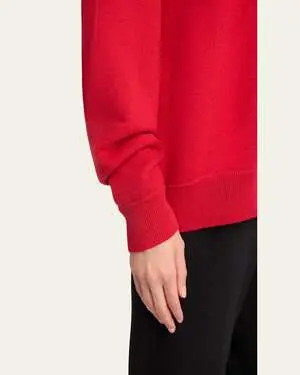 THE ROW Leora Cashmere Crewneck Sweater