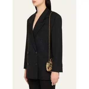 Alexander McQueen Skull Four-ring Embellished Clutch