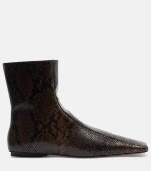 Stella McCartney Snake-effect Ankle Boots
