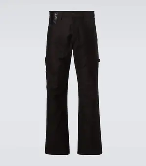 Junya Watanabe Leather-trimmed Straight Jeans
