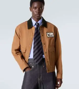 Junya Watanabe Striped Silk Necktie