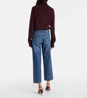 FRAME The Hang Low-rise Straight-leg Jeans