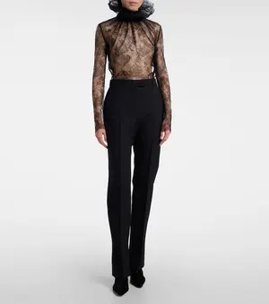 Alexander McQueen Floral Lace Top