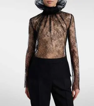 Alexander McQueen Floral Lace Top