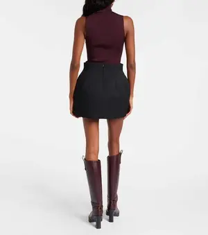 Wardrobe.NYC Rhw Miniskirt - Black