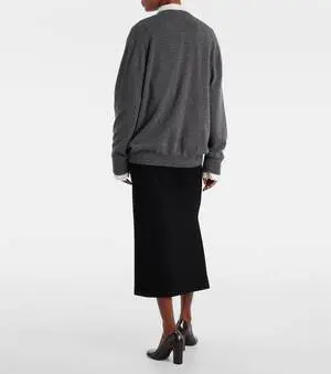 THE ROW Ligeia Cashmere Sweater - Grey