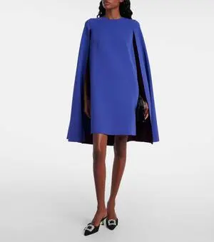 ROKSANDA Twiggy Caped Crêpe Cocktail Dress