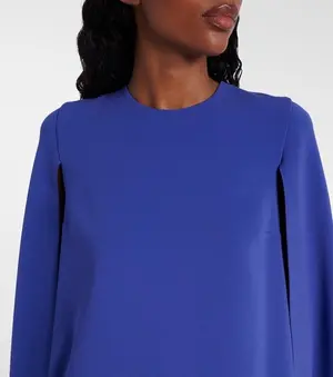 ROKSANDA Twiggy Caped Crêpe Cocktail Dress