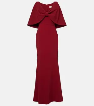 Elie Saab Caped Cady Gown