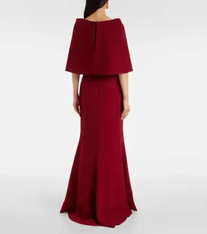 Elie Saab Caped Cady Gown