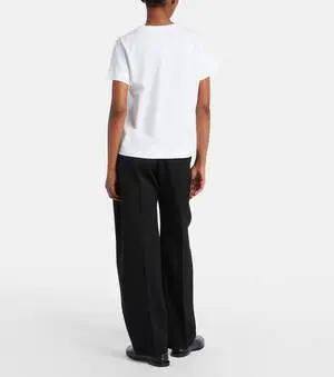 Givenchy Distressed Printed Cotton Jersey T-shirt - White