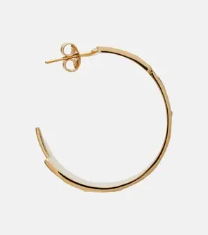 Givenchy Logo Hoop Earrings - Gold