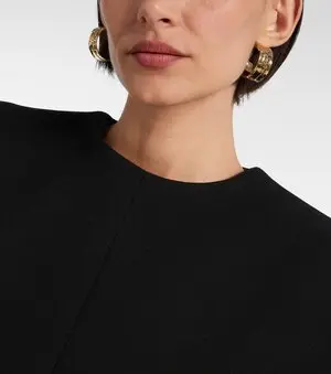 Givenchy Logo Hoop Earrings - Gold
