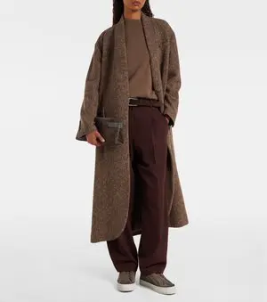 Brunello Cucinelli Monili Suede Slip-on Shoes