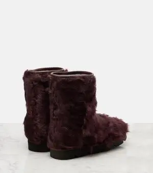 Brunello Cucinelli Shearling Ankle Boots