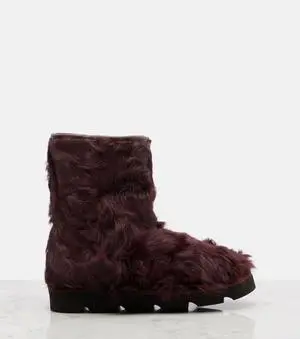 Brunello Cucinelli Shearling Ankle Boots
