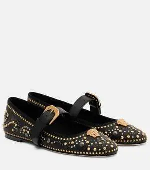 Versace Mary Jane Flats For Women