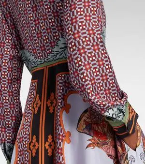 La DoubleJ San Pietro Printed Silk Maxi Dress - Multicoloured