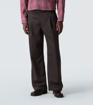 Our Legacy Leisure Mid-rise Wide-leg Wool Pants