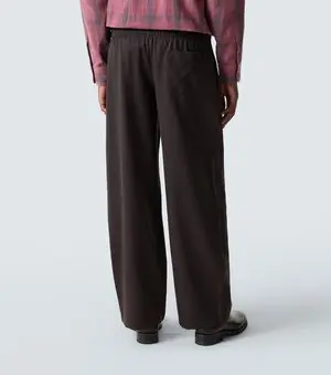 Our Legacy Leisure Mid-rise Wide-leg Wool Pants