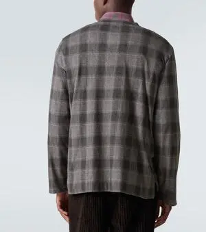 Our Legacy Box Checked Cotton Jersey T-shirt