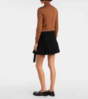 Plan C Belted Mini Skirt
