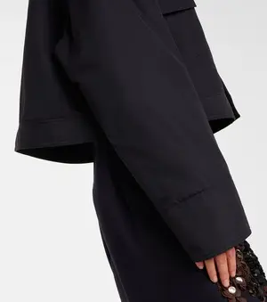 Plan C Cropped Twill Jacket