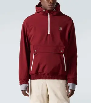 Brunello Cucinelli Half-zip Ski Jacket - Burgundy