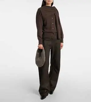 AESTHER EKME Ora Mini Suede Shoulder Bag - Grey