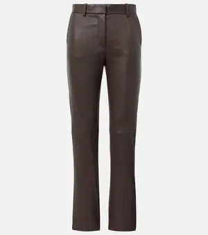 JOSEPH Coleman Slim Leather Pants