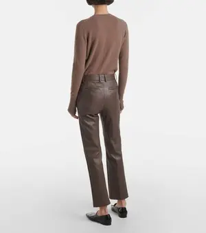 JOSEPH Coleman Slim Leather Pants