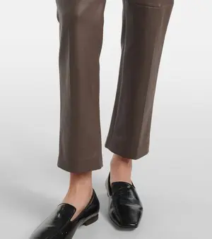 JOSEPH Coleman Slim Leather Pants