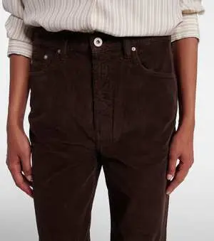 Ag Kora High-rise Wide-leg Corduroy Pants - Brown