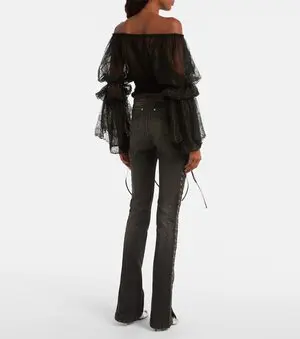Blumarine Low-rise Slim-fit Flared Jeans