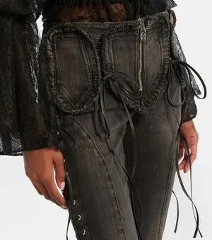 Blumarine Low-rise Slim-fit Flared Jeans