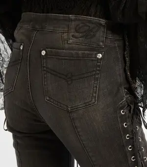 Blumarine Low-rise Slim-fit Flared Jeans