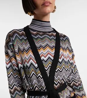 Missoni Zigzag Belted Cardigan
