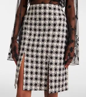 Nina Ricci Tweed Miniskirt - White