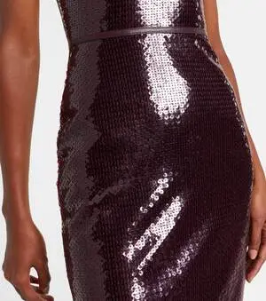 David Koma Embellished Gathered Gown