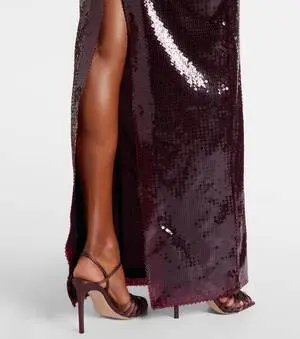 David Koma Embellished Gathered Gown