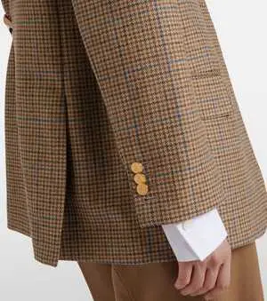 Thom Browne Gunclub Houndstooth Wool Blazer
