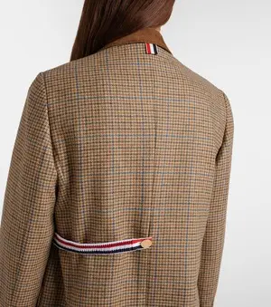 Thom Browne Gunclub Houndstooth Wool Blazer